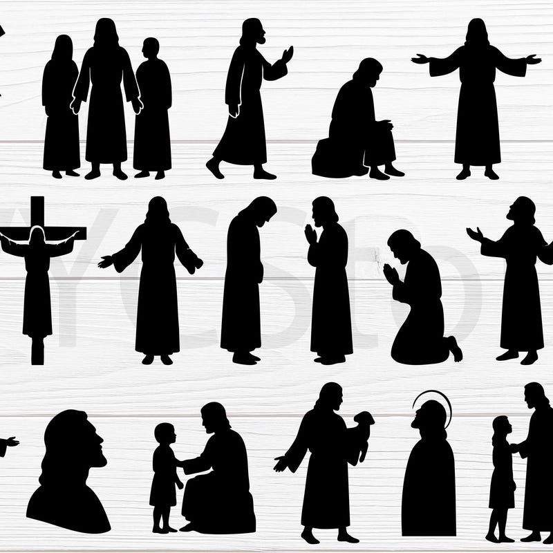Jesus Silhouette Picture - Etsy