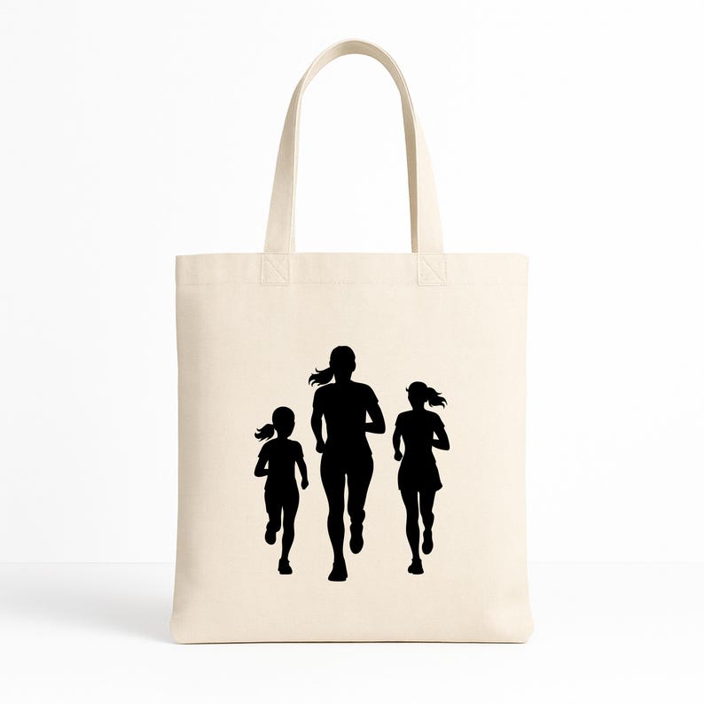 Female Runners Silhouette SVG - Etsy