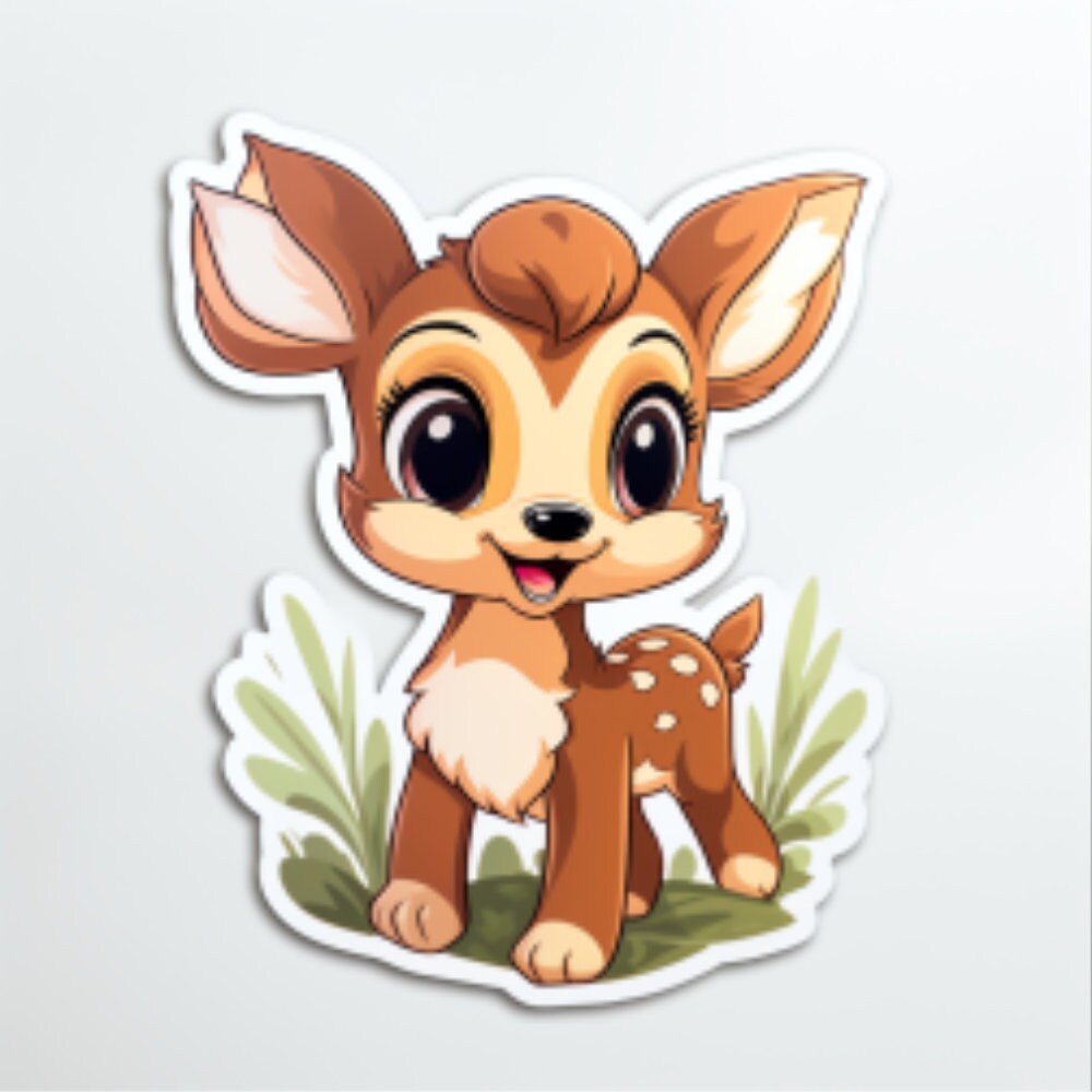 Stickers Happy Baby Deer Animal Faces Stickers for Baby - Etsy