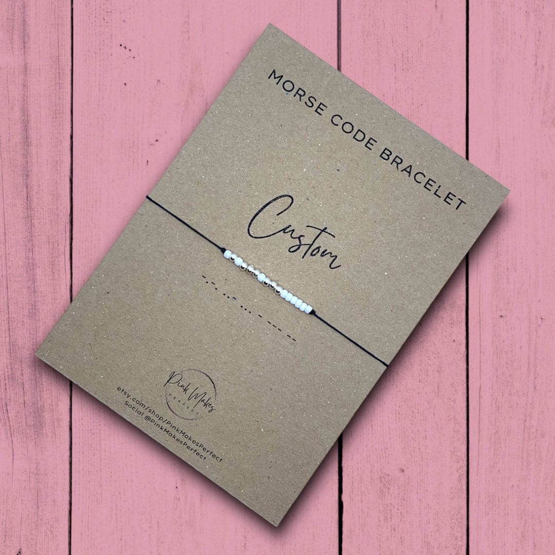 Morse Code Bracelet | Personalised Bracelet | Customised Bracelet ...