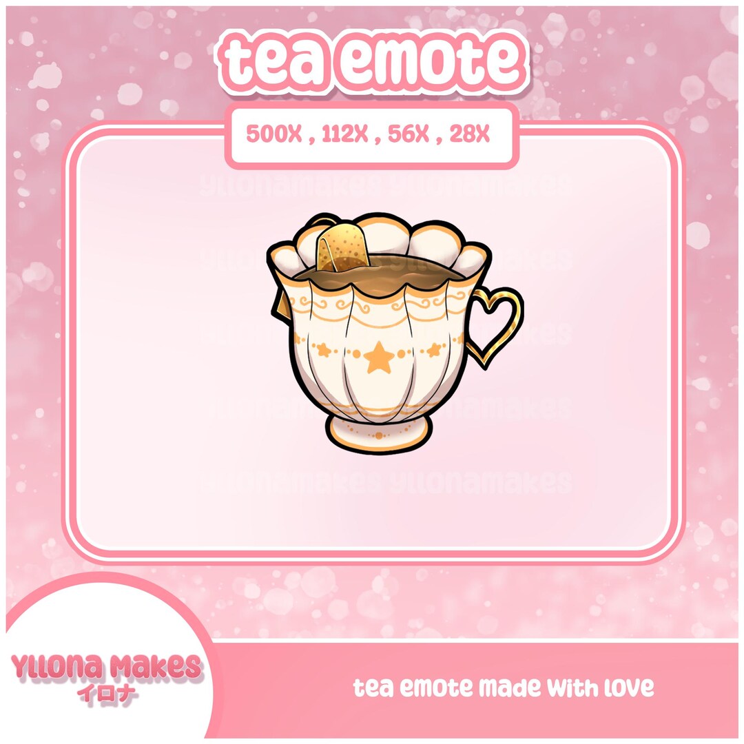 Tea Emote | Tea Lover | Streamer | for Streaming | Streaming Assets ...