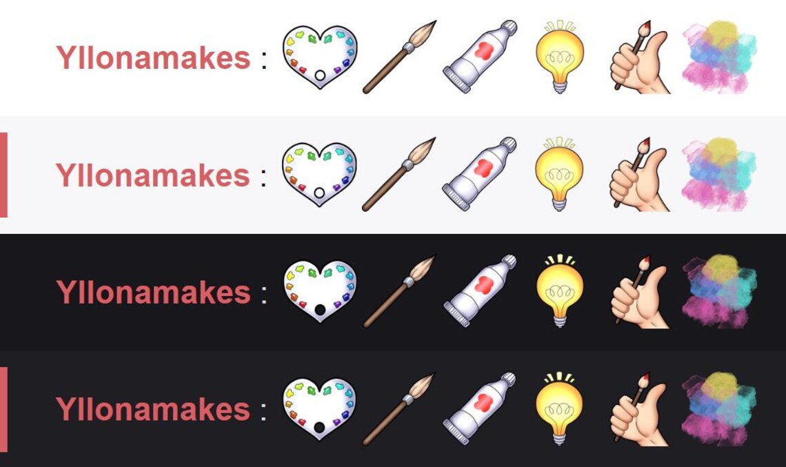 Artist Emote Pack | Art Streaming | for Streamers | Twitch, Discord ...