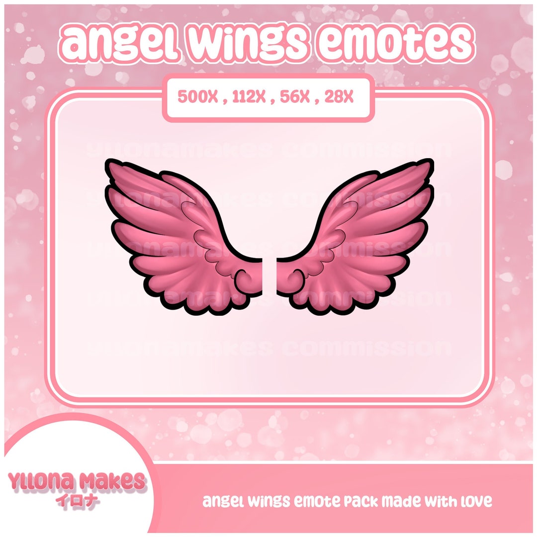Pink Angel Wings Emotes | Twitch & Discord (digital Download) - Etsy UK