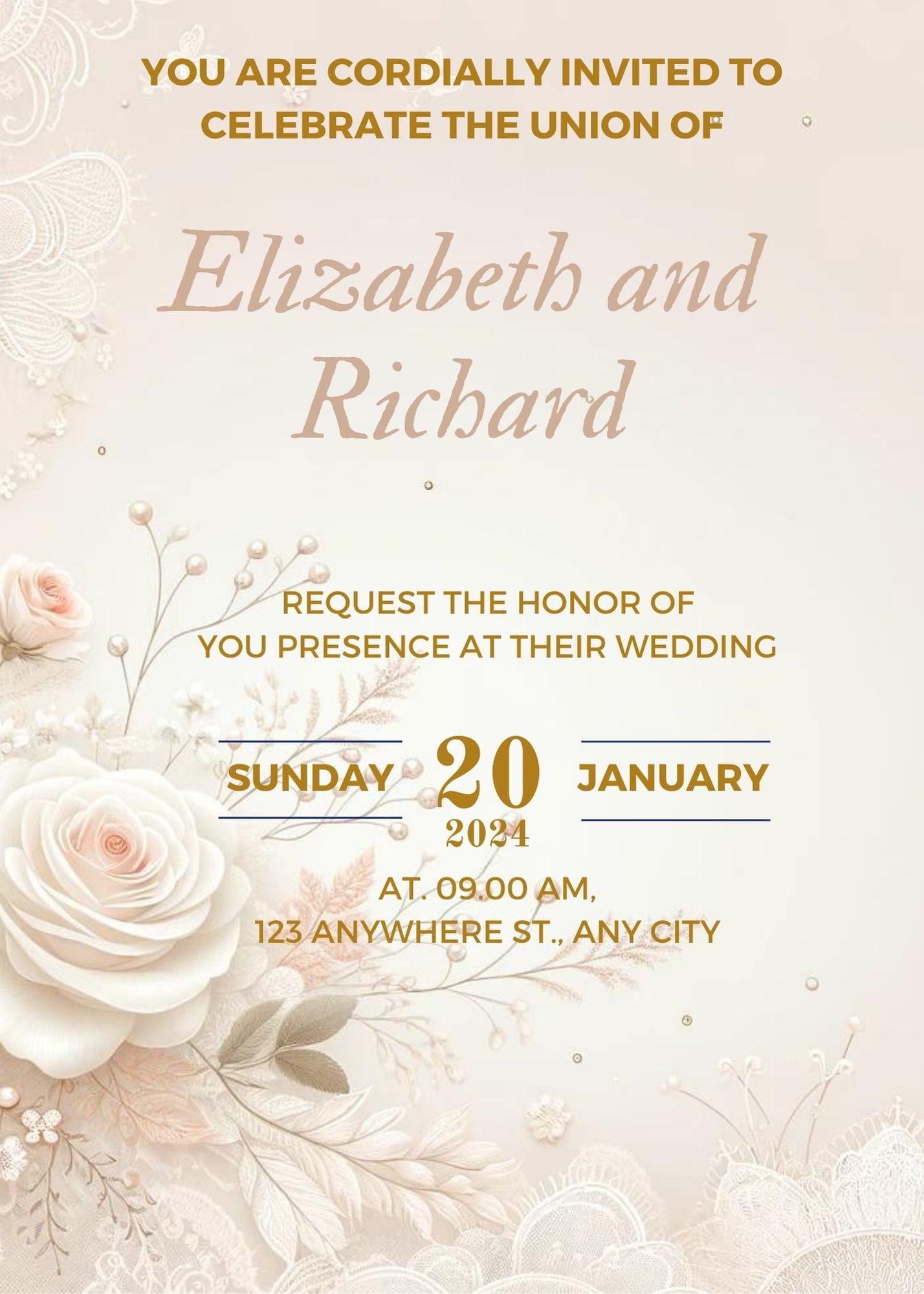 Wedding Party Invitation, Printable Editable Digital Download Template ...