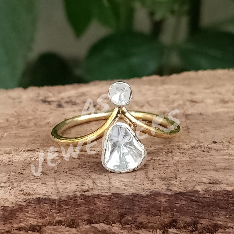 Diamond Slice Ring - Etsy