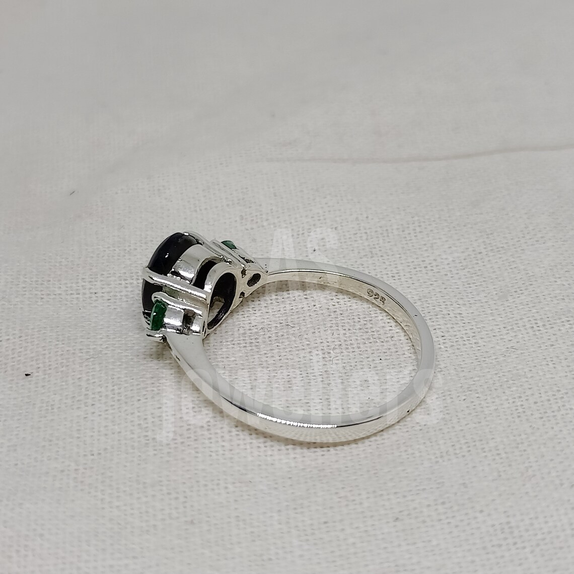 Blue Star Sapphire Ring Tension Set Ring Lab Star Sapphire - Etsy