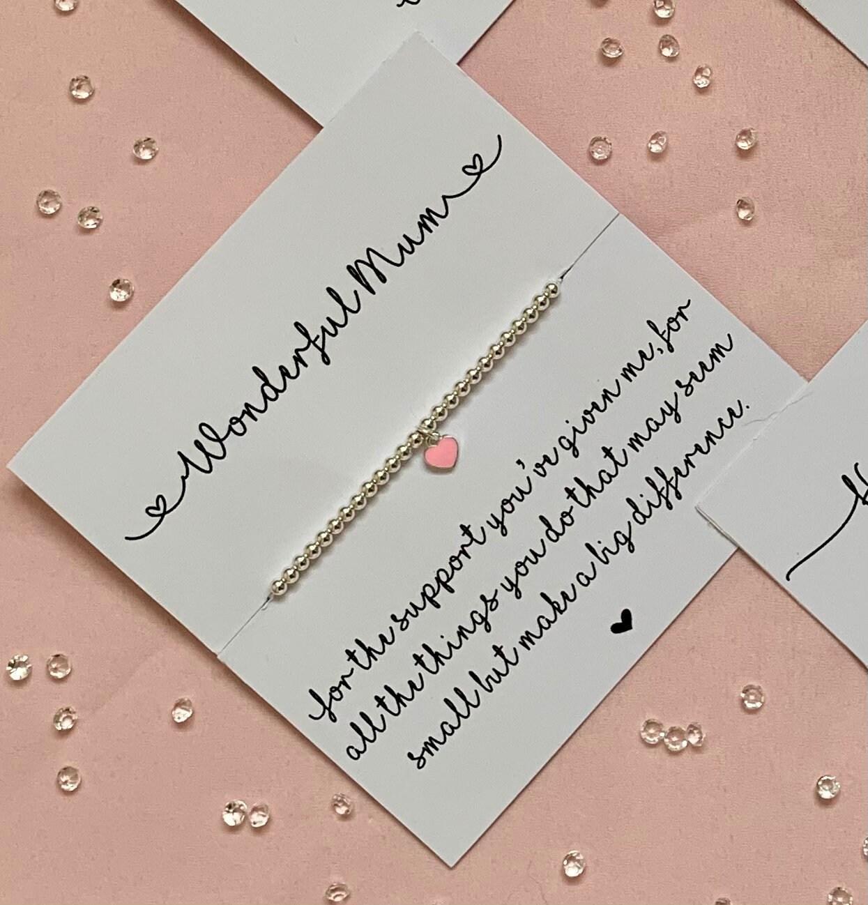 Mum Silver Bracelet Mum Gift Thank You Mum Mother Gift | Etsy