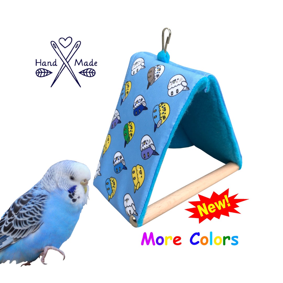Budgie Bird Snuggle Hut, Sleepy Hut, Swing Bird Tent, Swing, Budgerigar ...