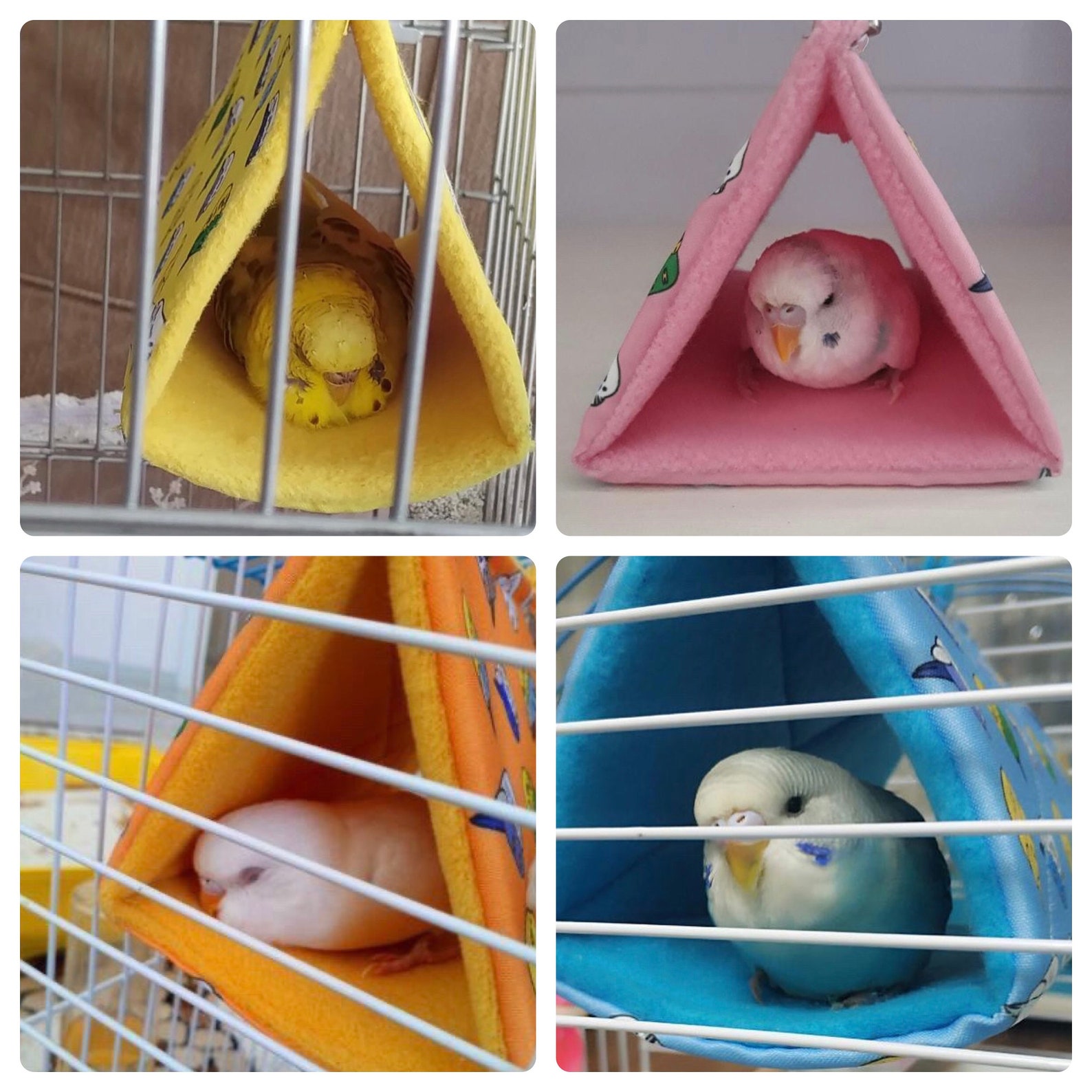 Budgie Bird Snuggle Hut, Sleepy Hut, Budgerigar Bird Tent, Bird Bedding ...
