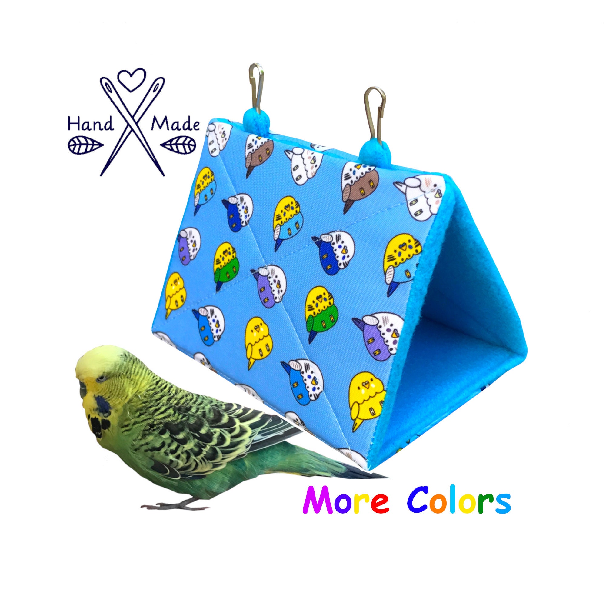Budgie Bird Snuggle Hut, Sleepy Hut, Budgerigar Bird Tent, Bird Bedding ...