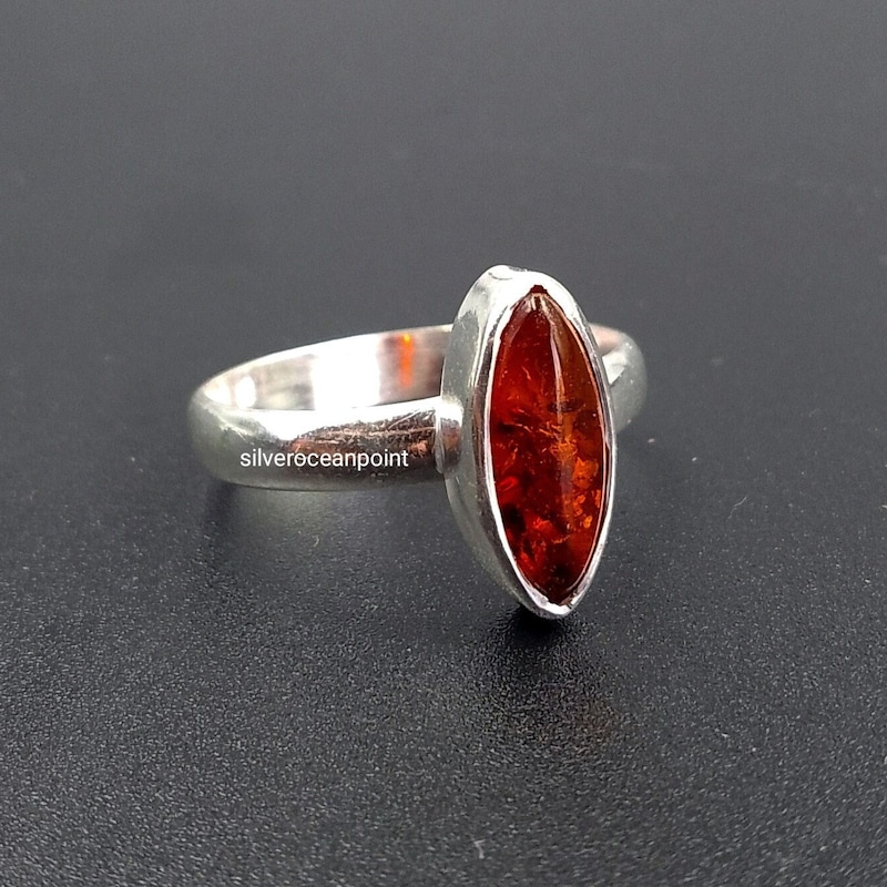 Amber Couples Ring - Etsy UK