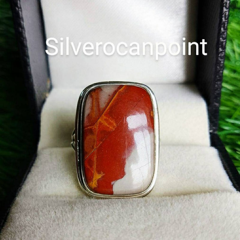 Jasper Ring - Etsy