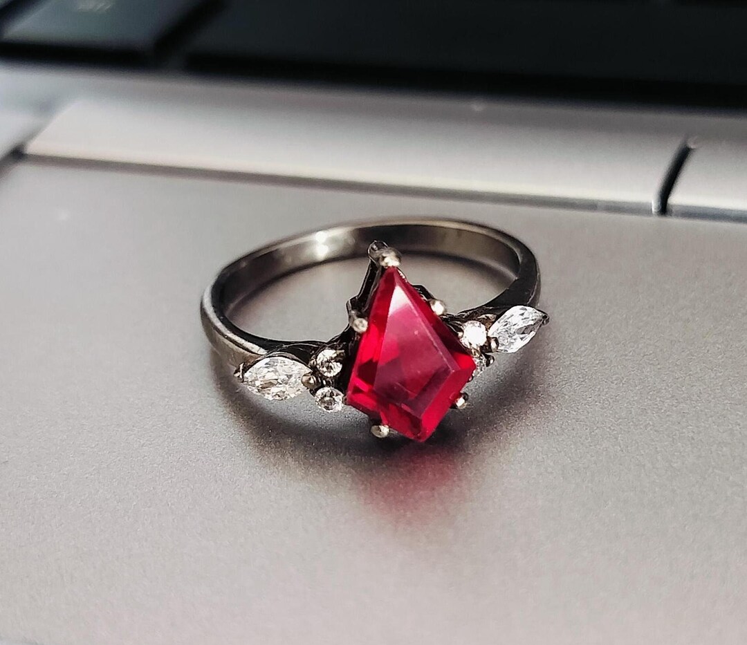 Handmade Kite Ruby Ring: 925 Sterling Silver July Birthstone - Etsy