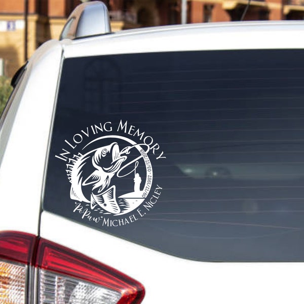 In Loving Memory Car Decal - Etsy