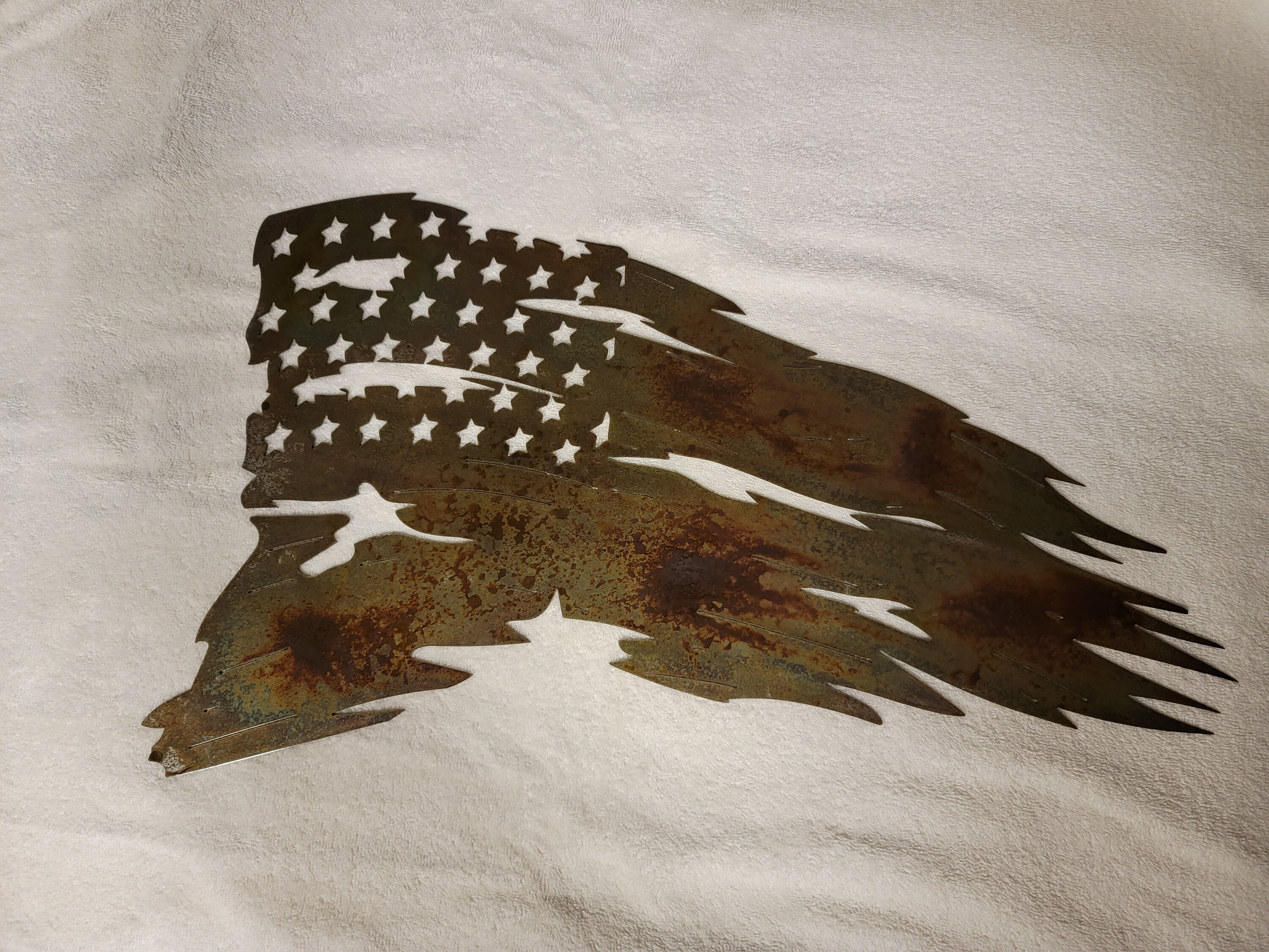 Tattered American Flag - Etsy