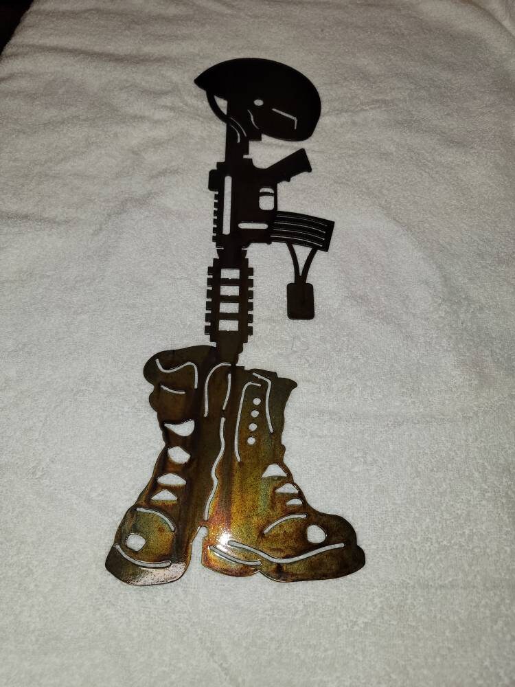 Fallen Soldier Metal Signs - Etsy