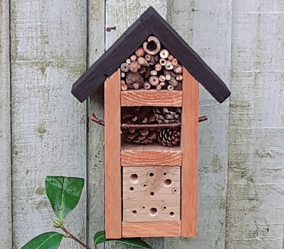 Bug House Upcycled From Old Pallets Finished in a Honey Wood - Etsy
