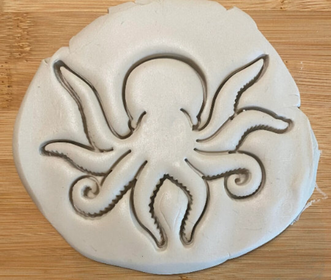 Octopus Cookie Cutter With Detail - Etsy