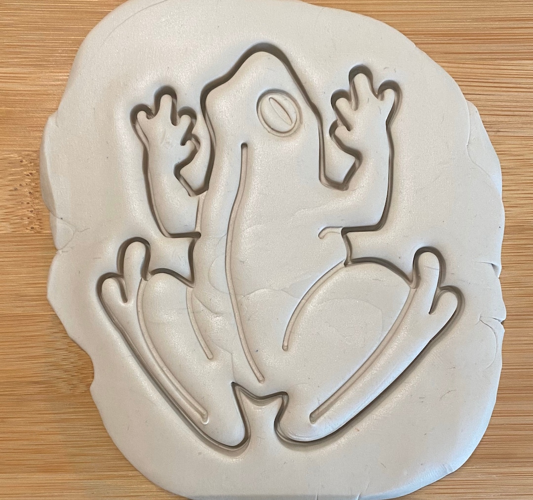 Frog Cookie Cutter With Detail - Etsy