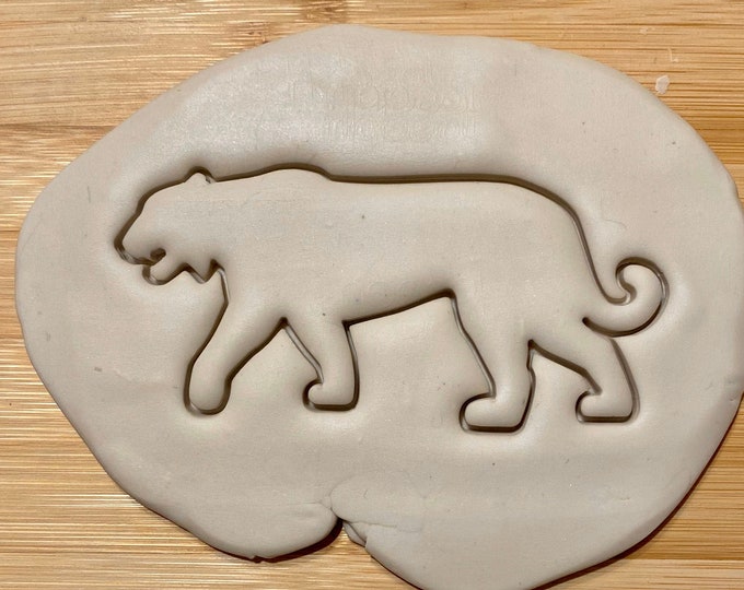 Tiger Cookie Cutter Biscuit Pastry Fondant Stencil Wild Animal Big Cat ...