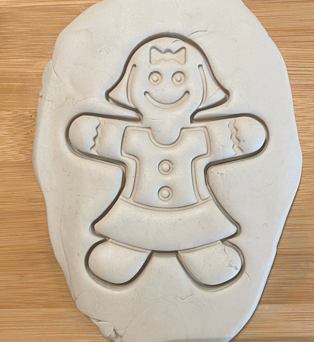 Gingerbread Woman Cookie Cutter With Detail - Etsy New Zealand