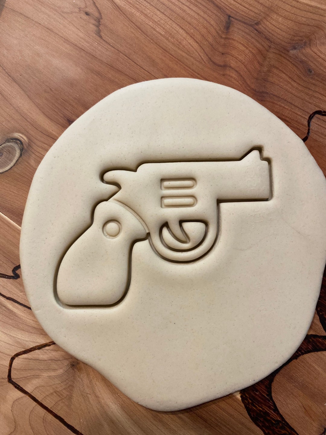 Gun/revolver Cookie Cutter With Detail - Etsy