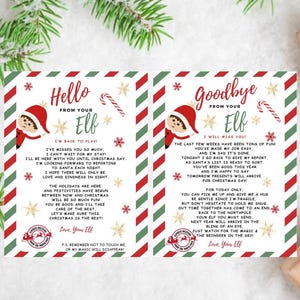 Elf Letter, Elf Welcome Back Letter, Goodbye Elf Letter, Elf Arrival ...
