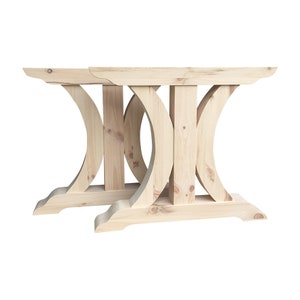 Crescent Trestle Table Frame, Free Shipping, Set of Two W/frame, Dining ...