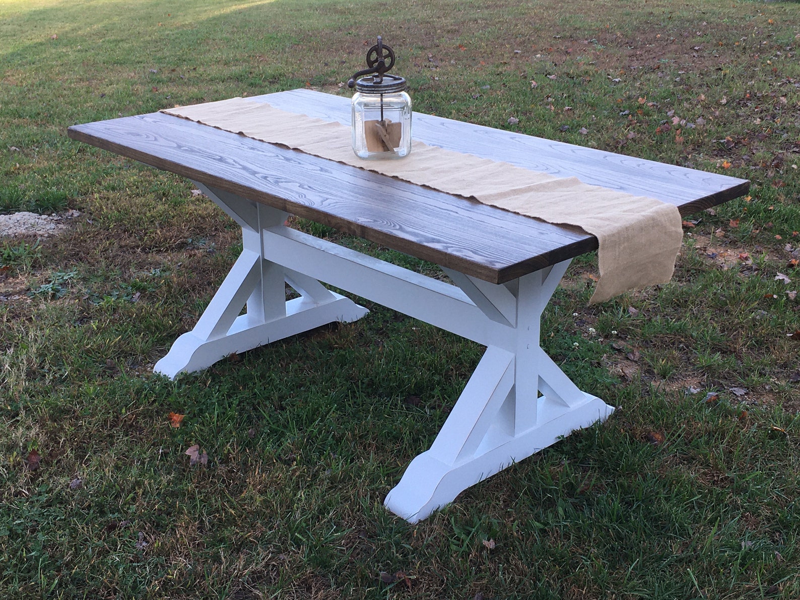 Seamless Trestle Table Frame, Free Shipping, Set of Two W/frame, Dining ...