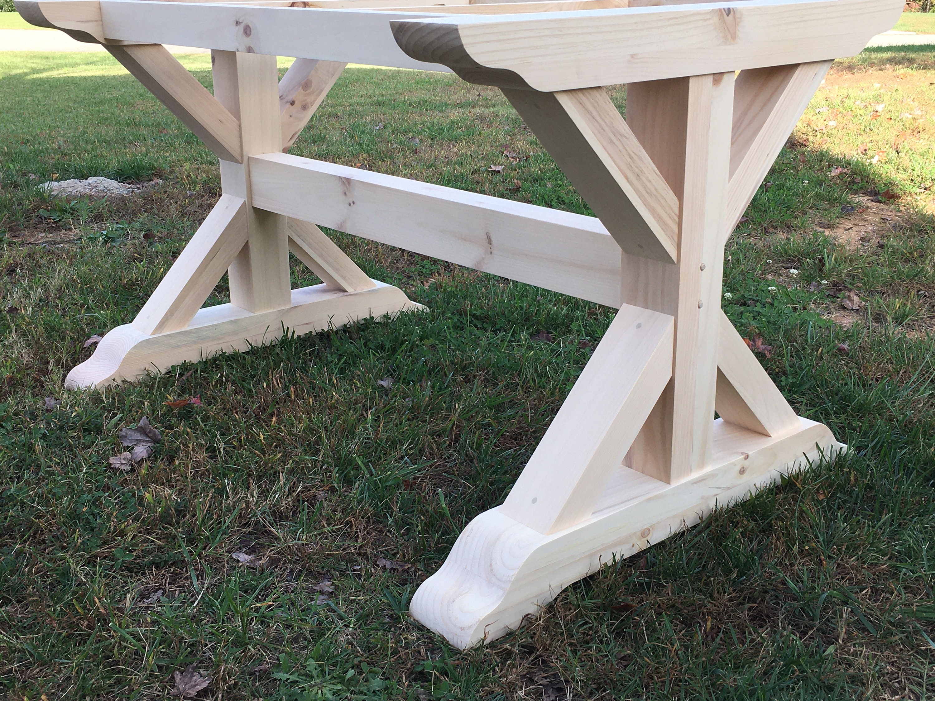Seamless Trestle Table Frame Free Shipping Set of Two - Etsy Canada