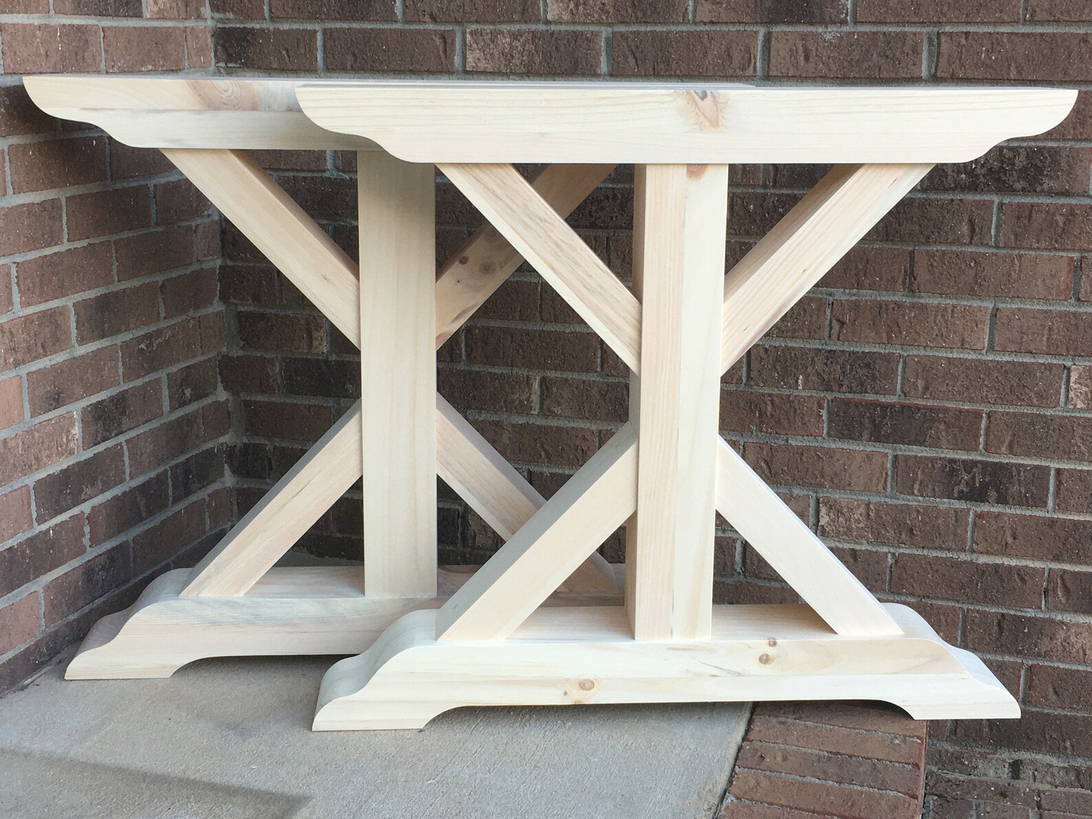 Seamless Trestle Table Frame Free Shipping Set of Two - Etsy