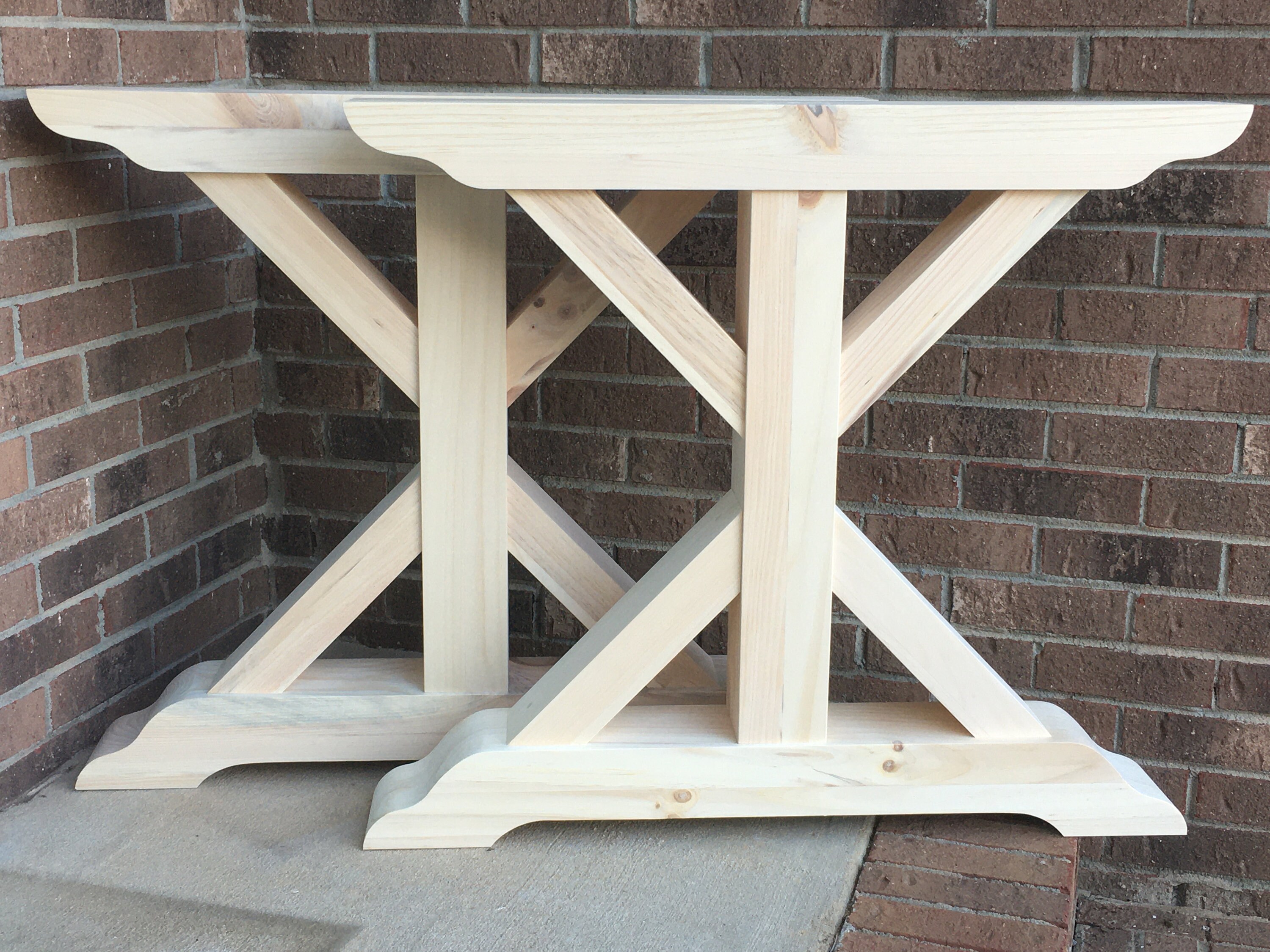Seamless Trestle Table Frame Free Shipping Set of Two - Etsy Canada