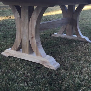 Crescent Trestle Table Frame Free Shipping Set of Two - Etsy