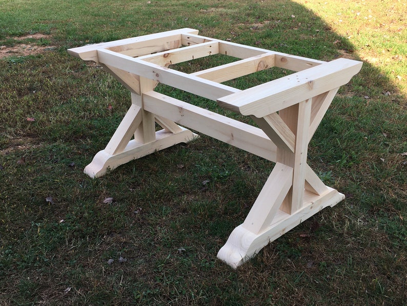 Seamless Trestle Table Frame Free Shipping Set of Two | Etsy