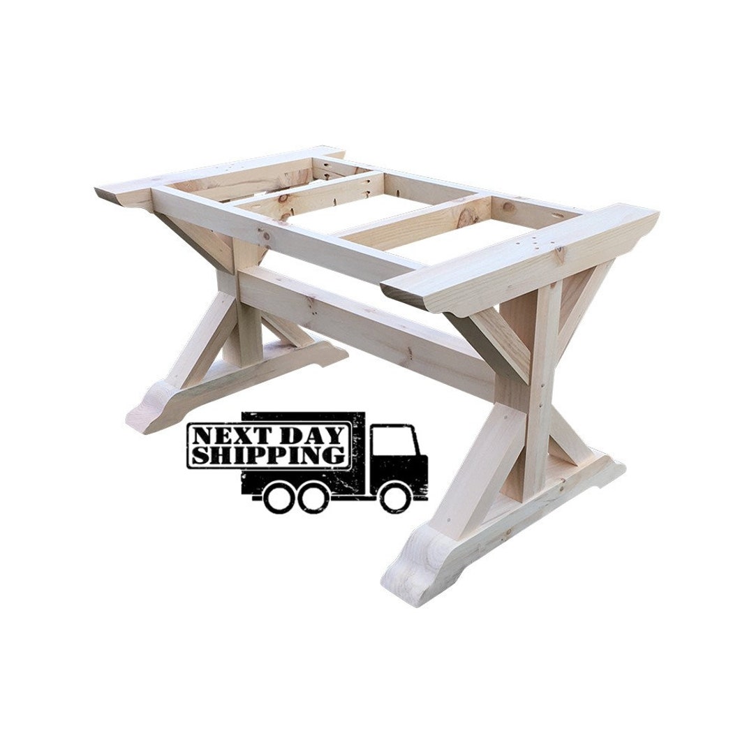 Seamless Trestle Table Frame Free Shipping Set of Two - Etsy