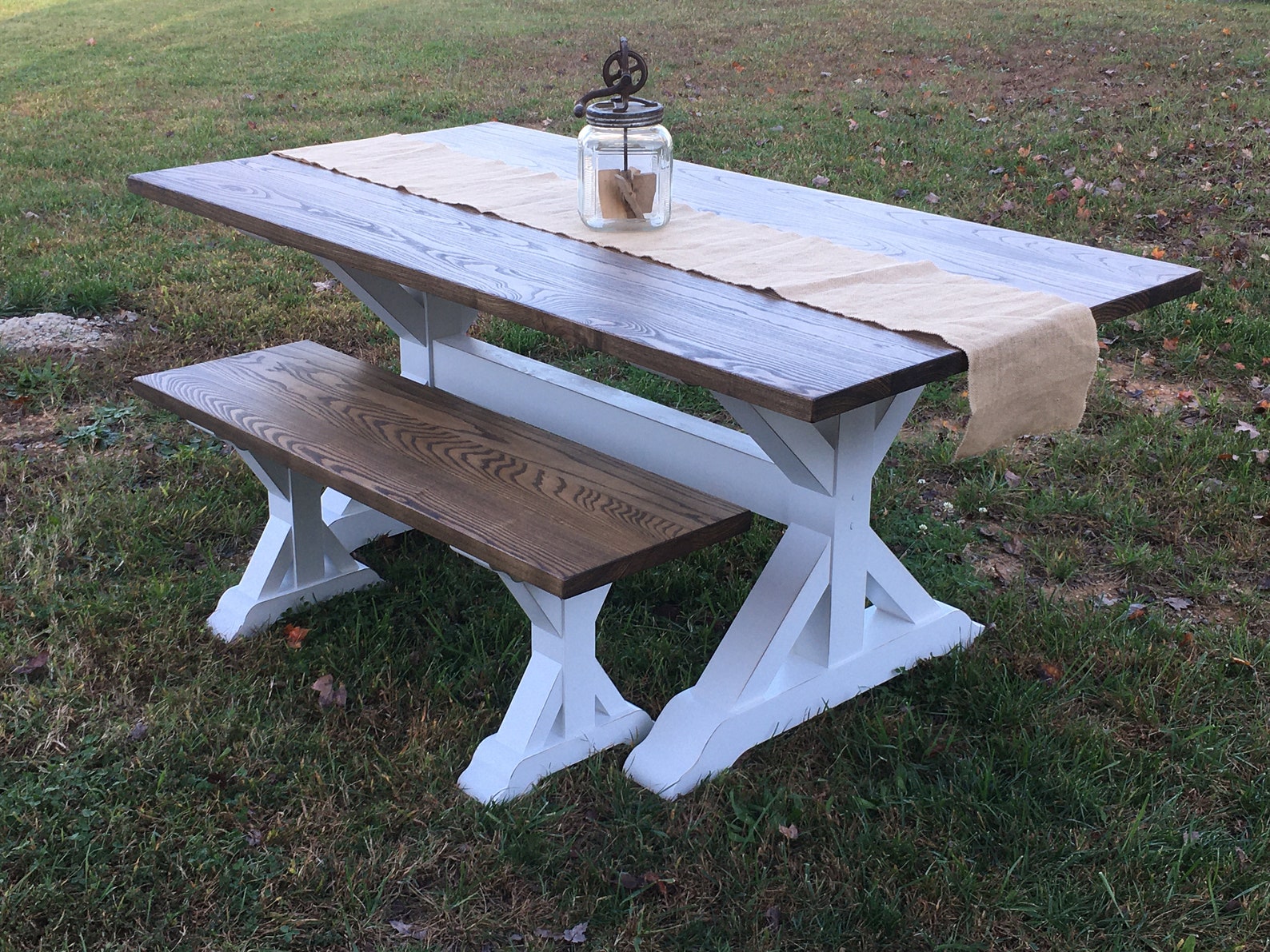 Seamless Trestle Bench Legs, Free Shipping, Set of Two, Dining Bench ...