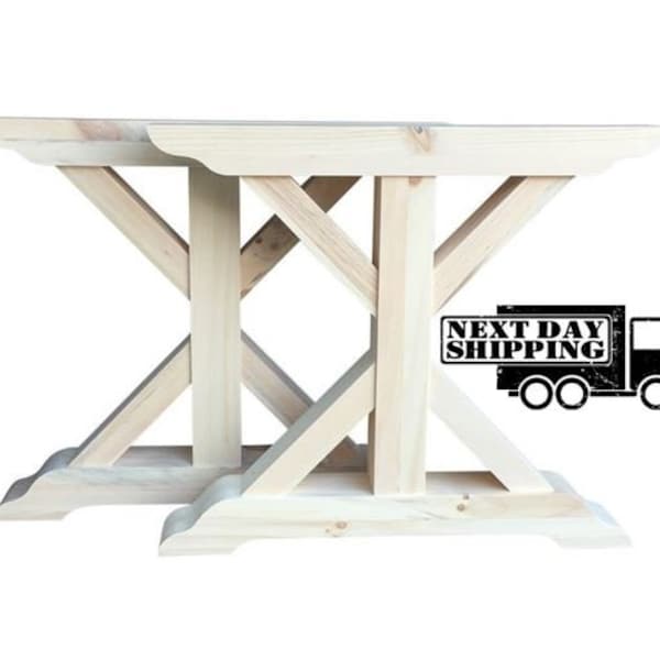Wood Farmhouse Table Legs - Etsy