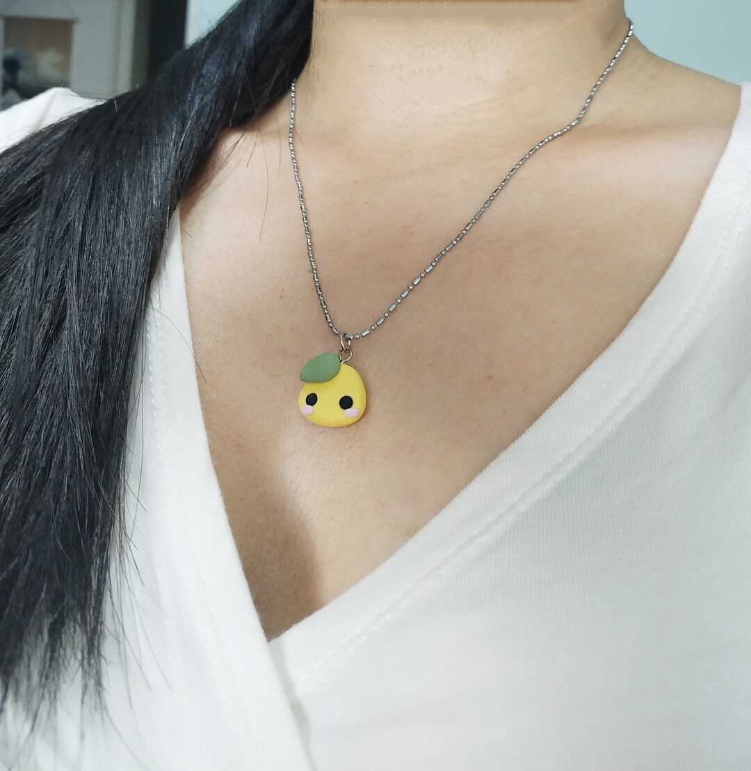 Pastel Yellow Junimo Necklace - Etsy