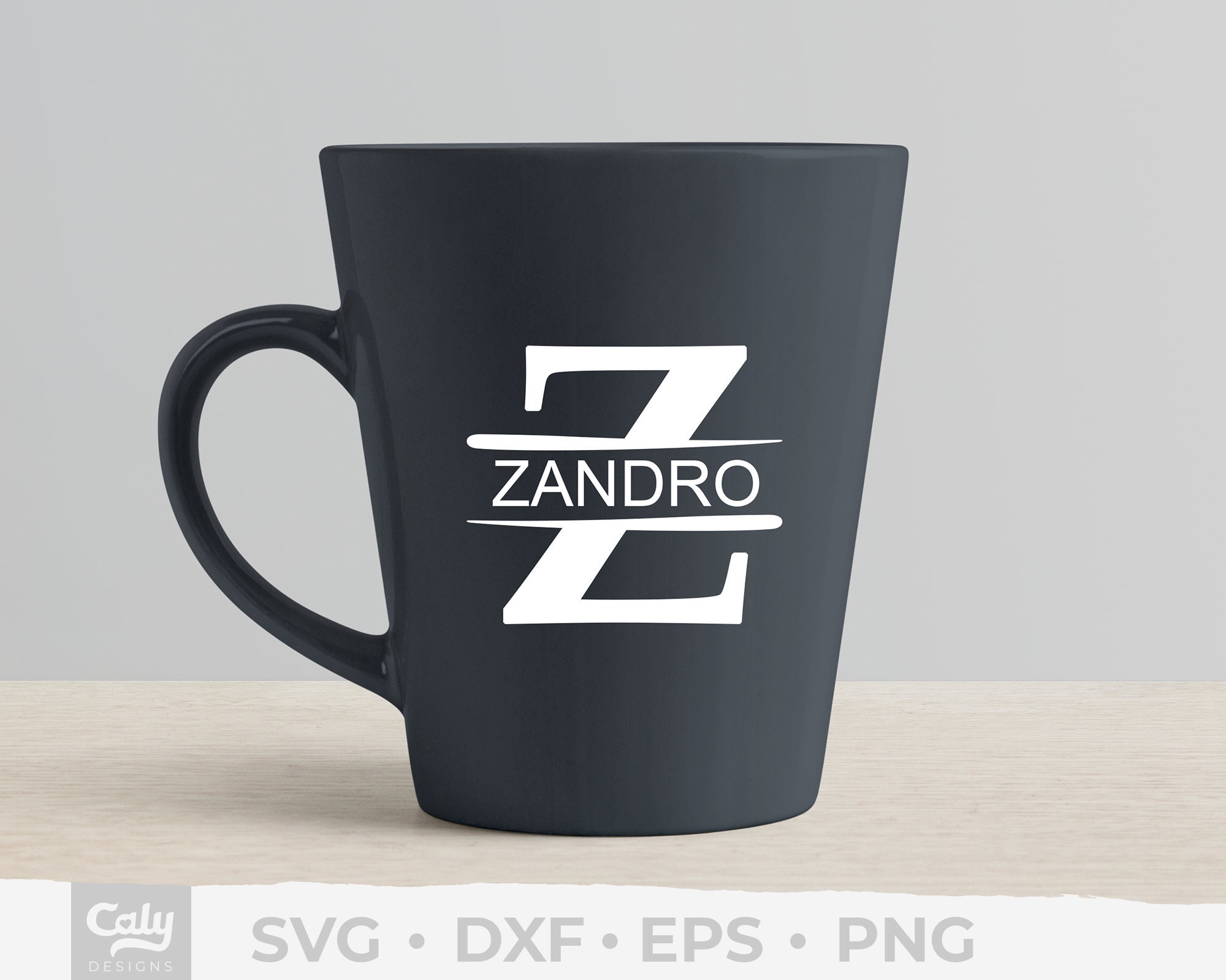 Alphabet First Name Monogram SVG, Split Monogram Frame Vector, Name ...