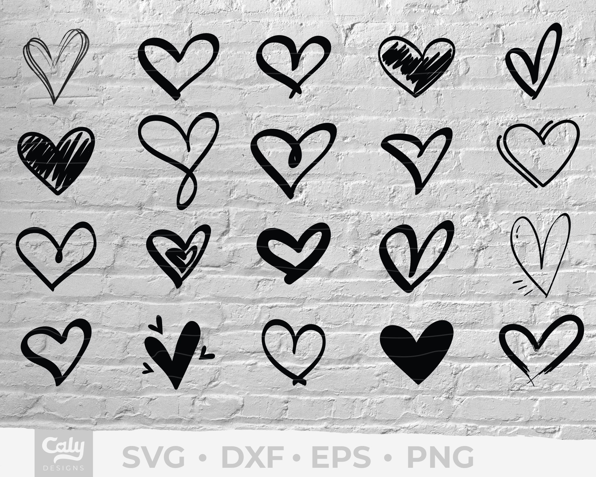Heart SVG Bundle Hearts Love Valentine Days Heart Cut | Etsy