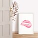 Pink Lips Print Lips Printable Lips Painting Lips Poster - Etsy