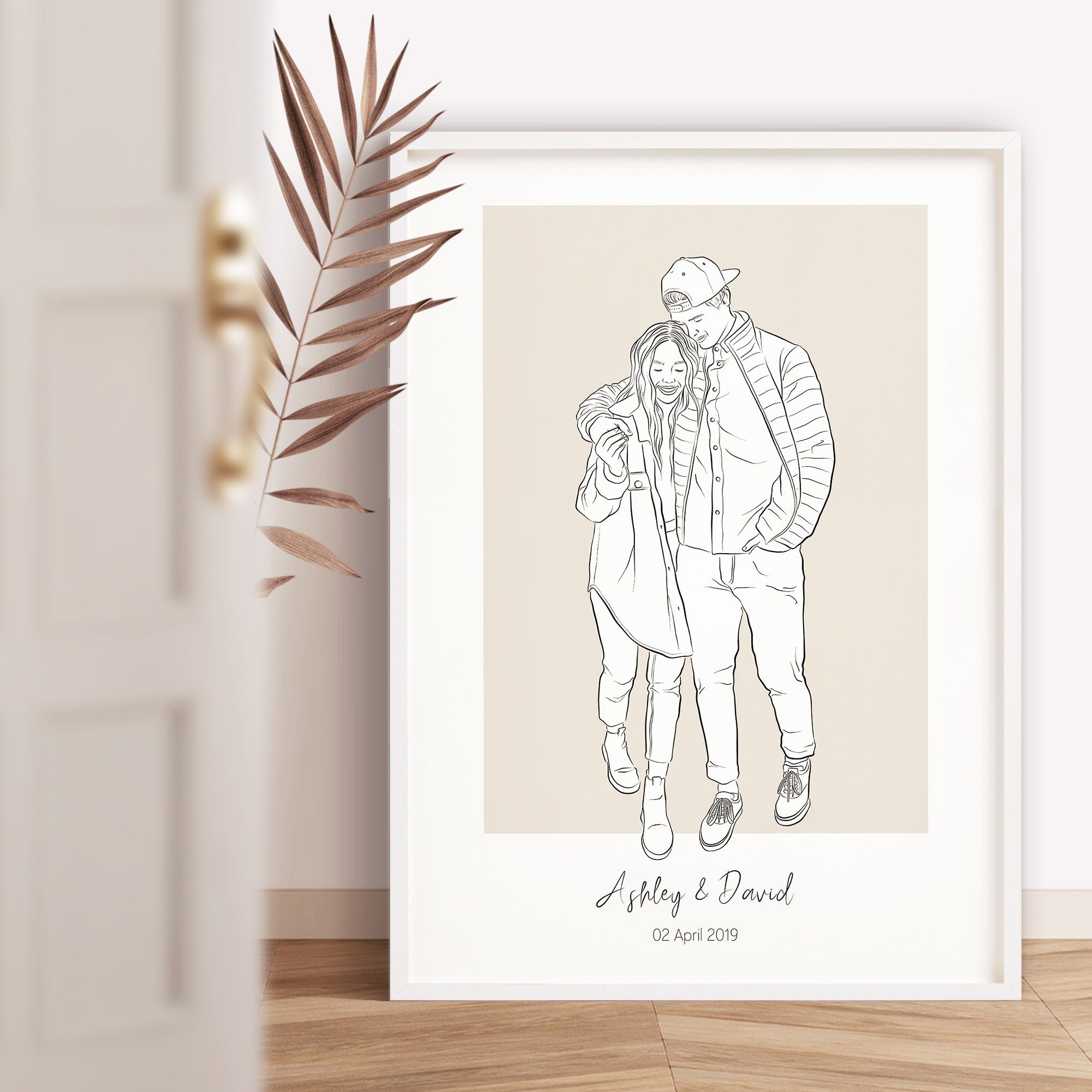 Family Line Drawing Custom Family Portrait From Photo - Etsy