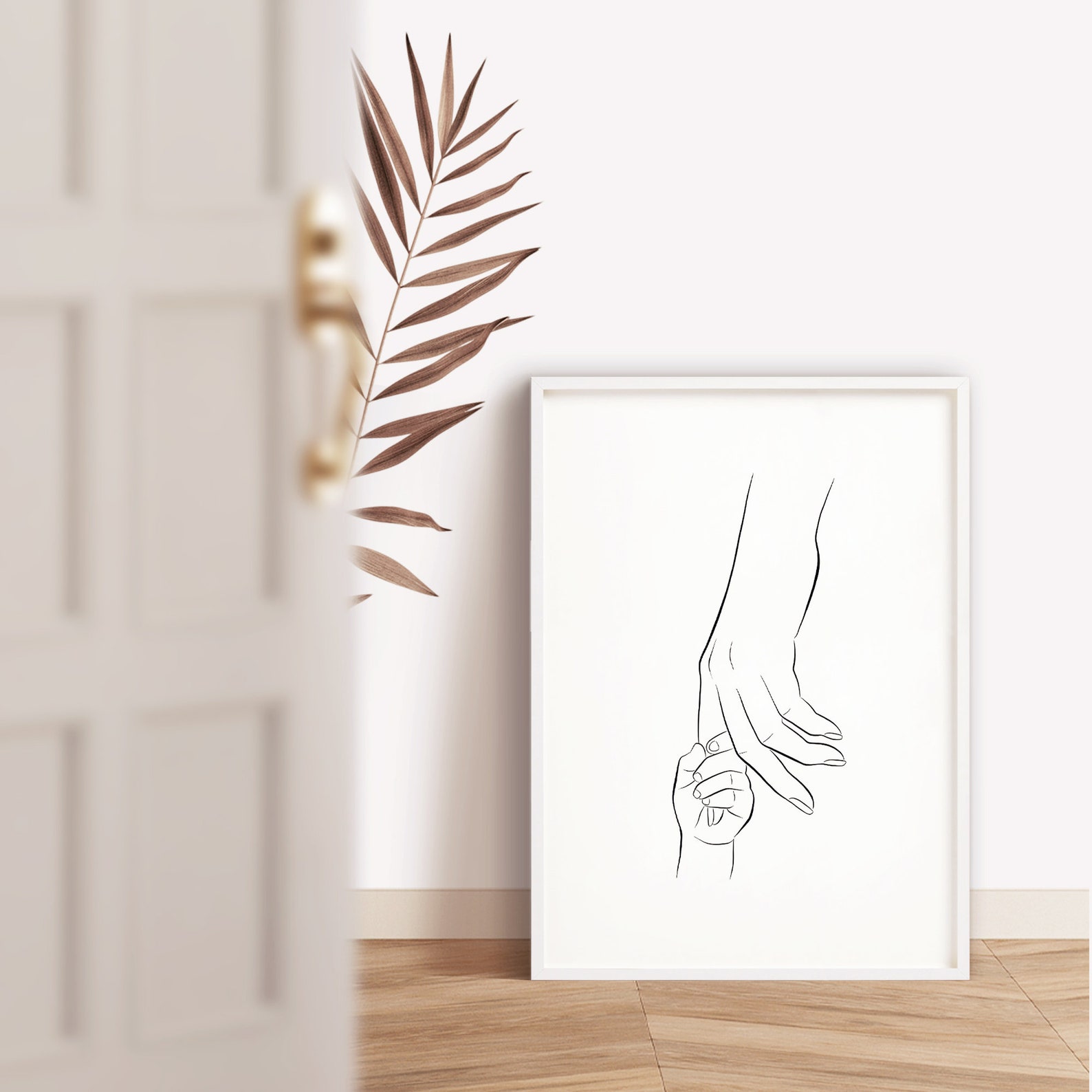 Hands Line Drawing Baby Hand Line Art One Line Hands Mother - Etsy