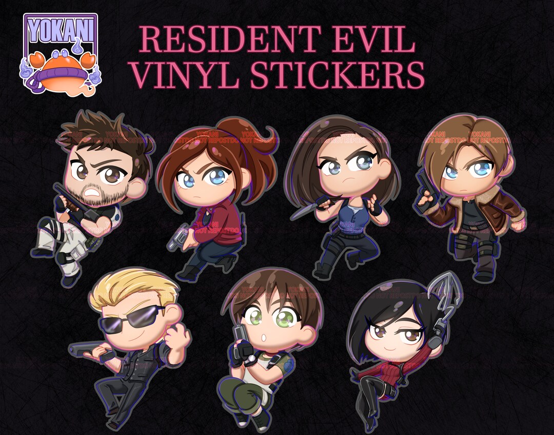 RESIDENT EVIL : Chris Redfield, Claire, Jill Valentine, Leon S Kennedy ...
