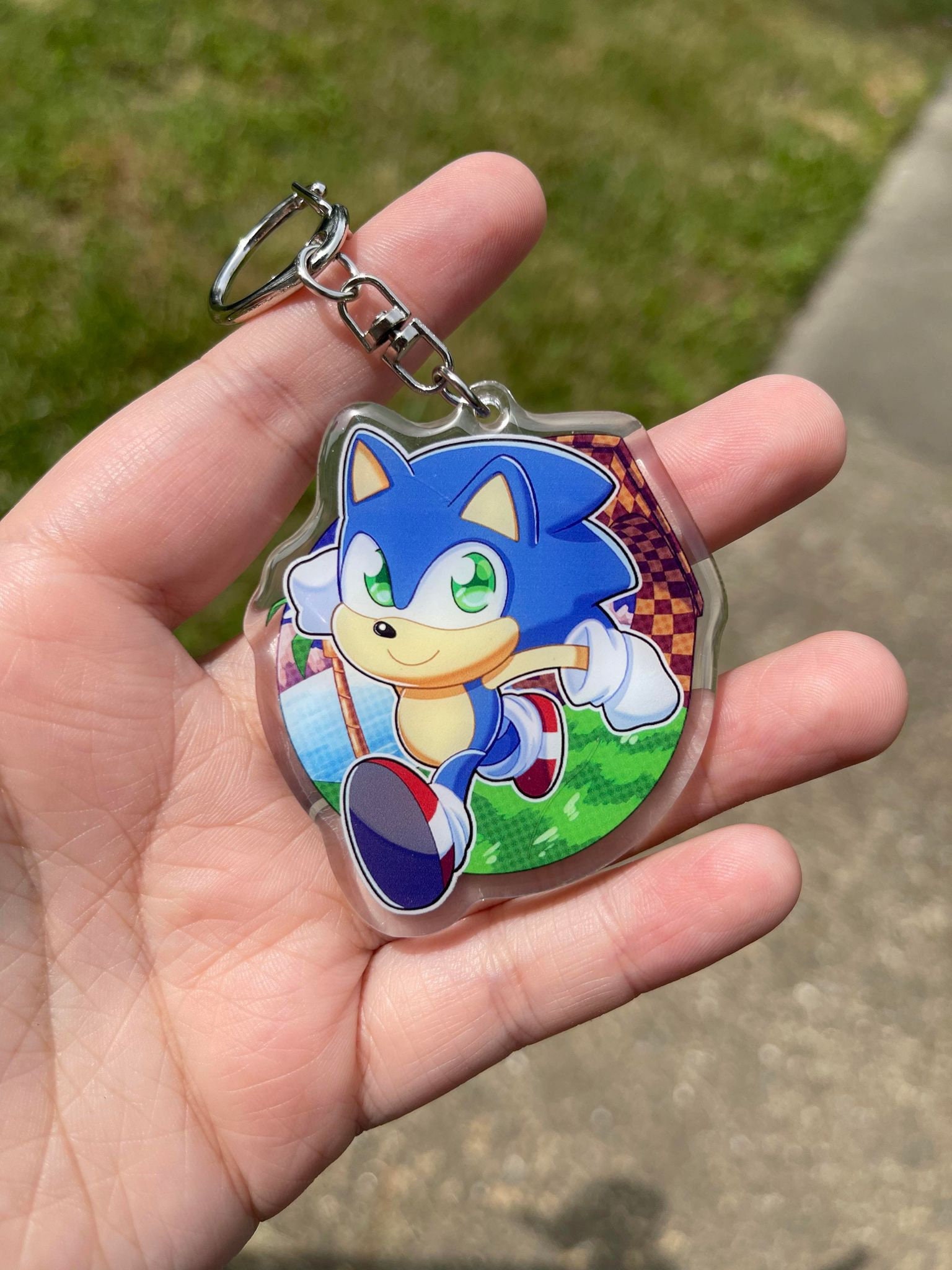 Sonic and Friends Acrylic Keychains : Kawaii Cute Chibi Fanart - Etsy