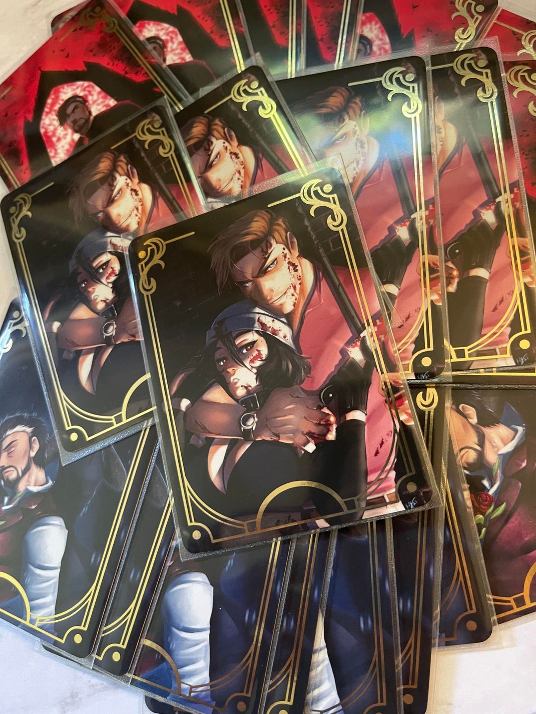 Metallic Foil Art Cards: Original Art TCG Tokens and Bookmarks - Etsy