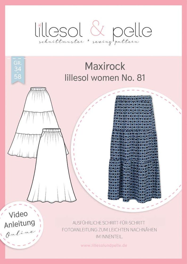 Sewing Pattern Maxi Skirt No. 81 Women's - Etsy