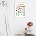 Watercolor Flowers Chart Printable: Educational Nursery Decor (digital ...