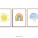 Sun Rainbow Rain Cloud Nursery Artbaby Shower Gift Girls - Etsy