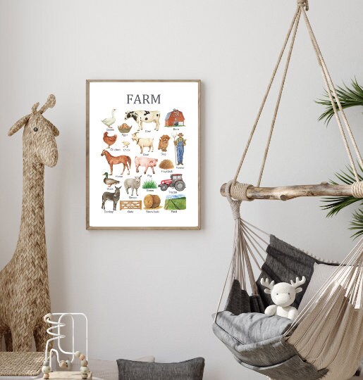 Shipped_educational Farm Classroom, Farm Animals, Learning Home School ...